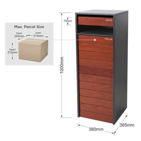 Austin 2 Small Parcel Mail Freestanding Letterbox Buy Online ...